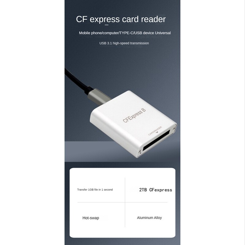 2X(PH862 CFexpress CFE Card Reader for Z6/Z7 1DX3 Cameras Card T2J1 ...