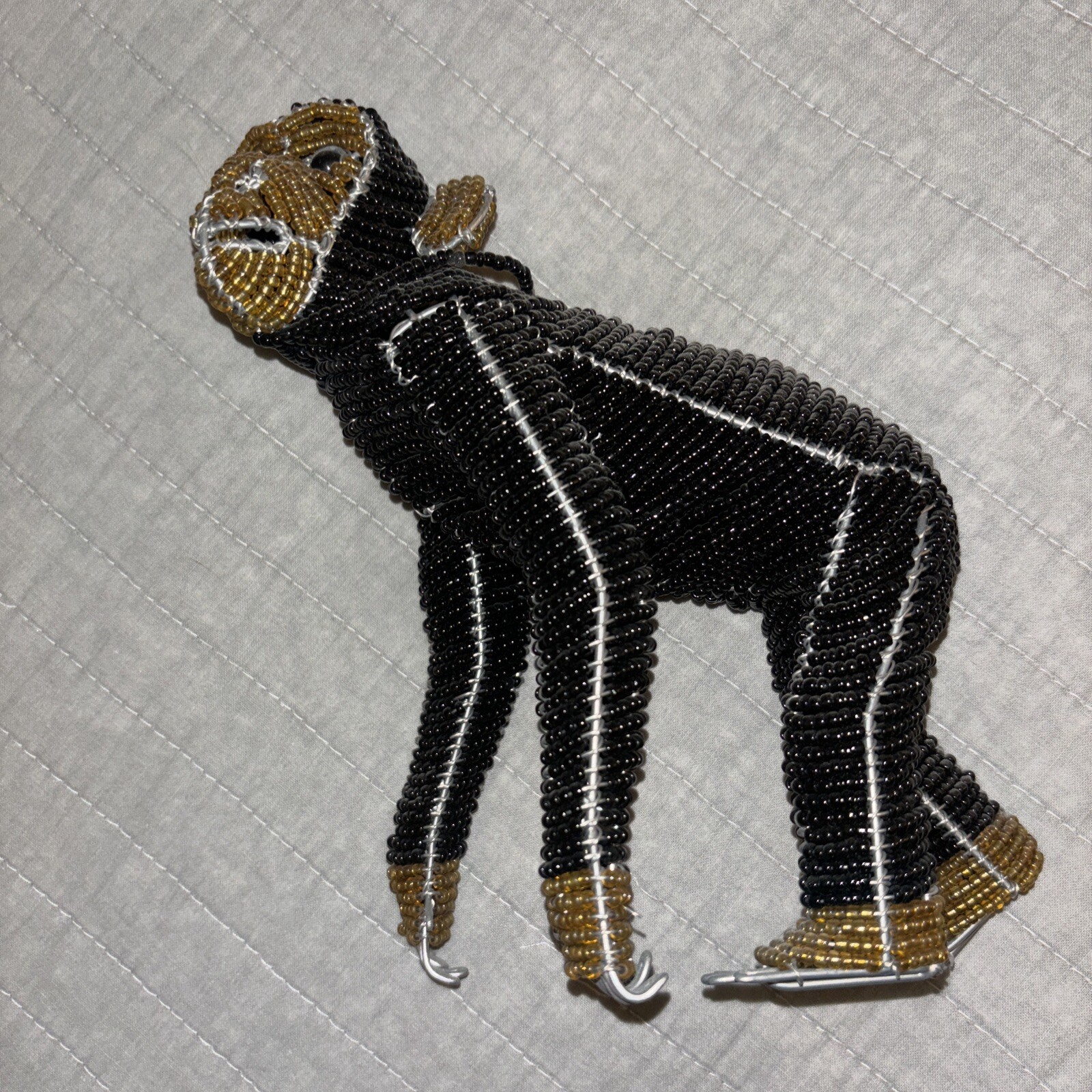 Bead And Wire Chimpanzee Statue | eBay