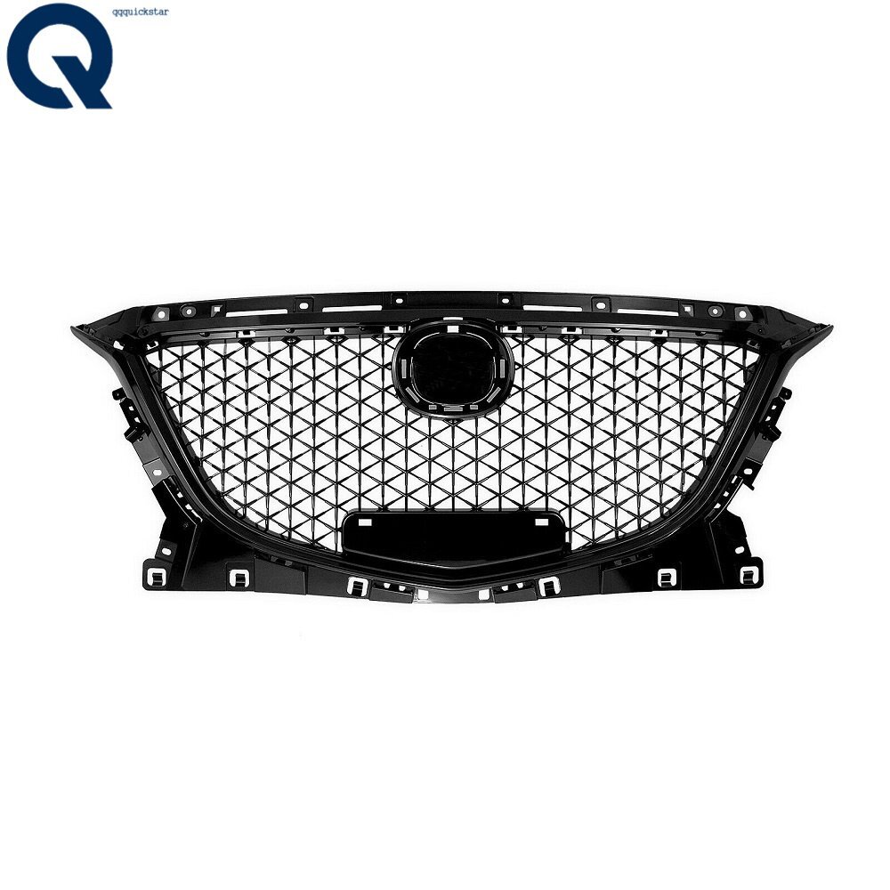 For Mazda 3 Axela 2014 2015 2016 Black Front Upper Grille Honeycomb ...