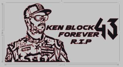 Ken Block Car Sticker Window Bumper Decal Tribute Drift Gymkhana RIP ...