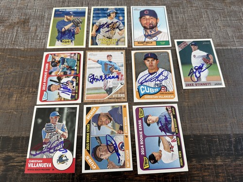 Lot Of 10 Topps Heritage Chicago Cubs Auto Signed Autographed Baseball ...