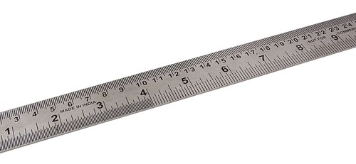 Stainless Steel Metal Ruler 6" 12" 18" 24" 39" with Engraved Conversion ...
