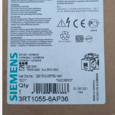 3RT1055-6AP36 1PCS NEW Siemens power contactor 3RT1055-6AP36 | eBay
