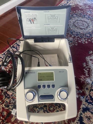 MAICO Model MA 27 Portable Screening Audiometer w/ Headphone Set | eBay