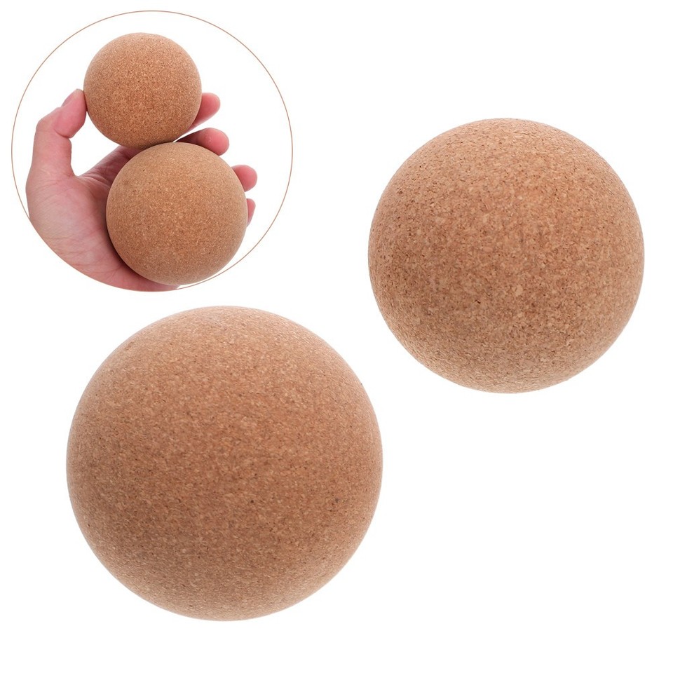 4pcs Cork Massage Balls Physical Therapy Ball Yoga Muscle Relax Massage ...