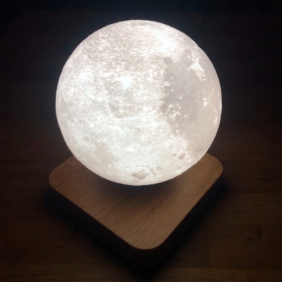 Magnetic Levitating Luna, 3D Printed Moon, Earth or Galaxy Lamp with ...
