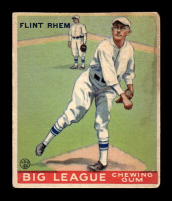 1933 Goudey #136 Flint Rhem RC - GOOD - EXACT SCAN - LOW GRADE SET ...