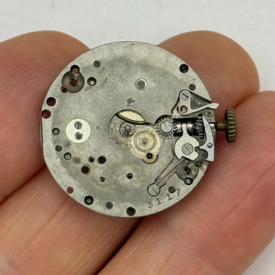 23.1mm Vintage Movado 150 Swiss 15 Jewels Manual Wind Watch Movement ...