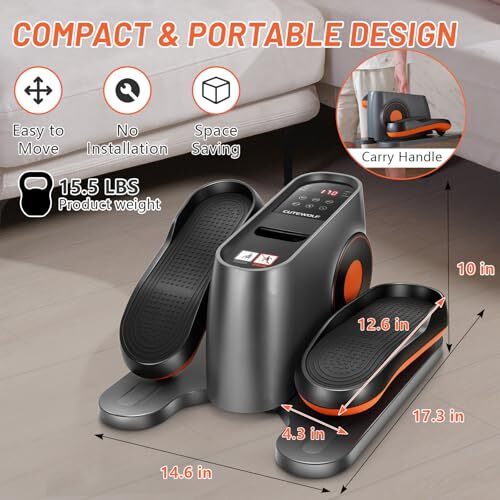 Ellipse Leg Exerciser as Seen on TV, Under Desk Elliptical Machine ...