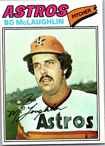 1977 Topps #184 Bo McLaughlin Houston Astros Free Shipping! | eBay