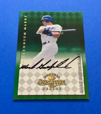 1998 Donruss Signature Autographs Millennium 52 Mark Grudzielanek ...