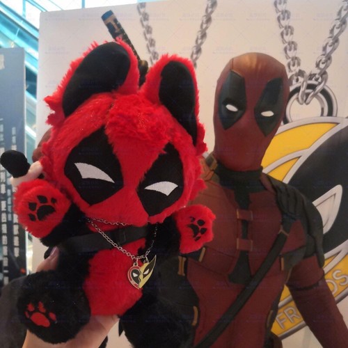 30cm Marvel Deadpool Bear Plush Doll Stuffed Cotton Pillow Cute Toy ...