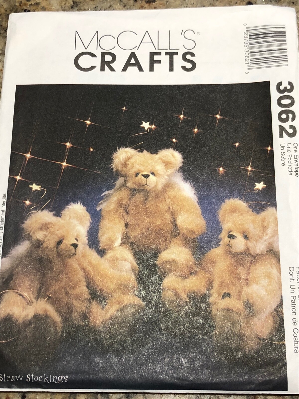 🌺 McCALL'S #3062 - BEAUTIFUL 13" ANGEL BEARS w/MOVEABLE JOINTS PATTERN ...
