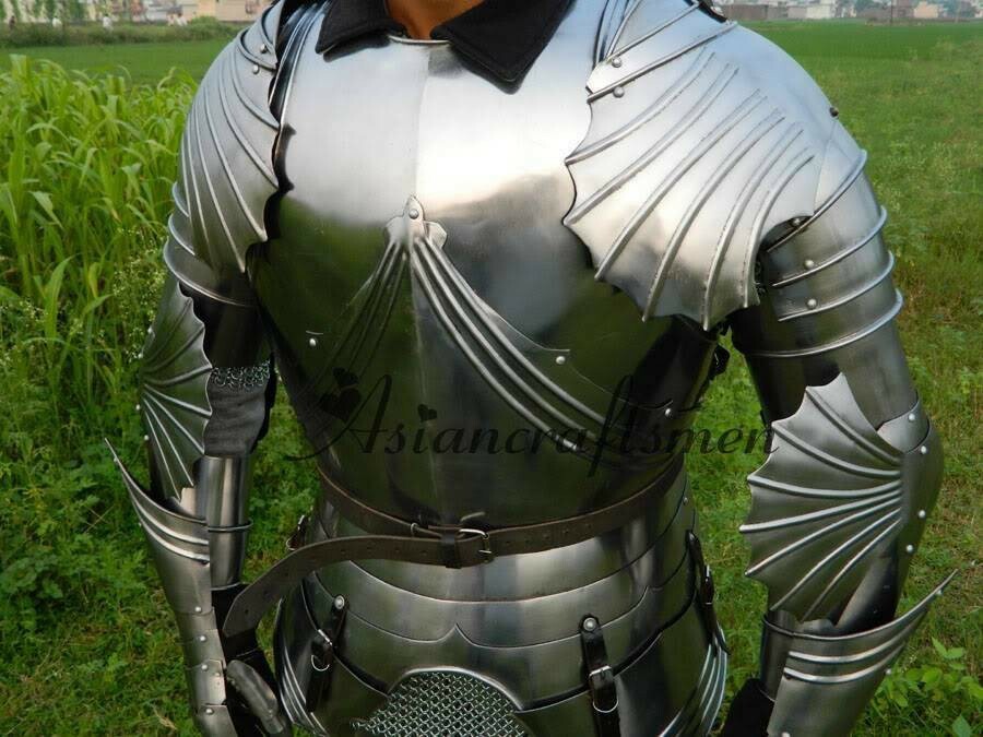 Medieval half armor Muscle Roman Metal Breastplate Breast Plate Roman ...