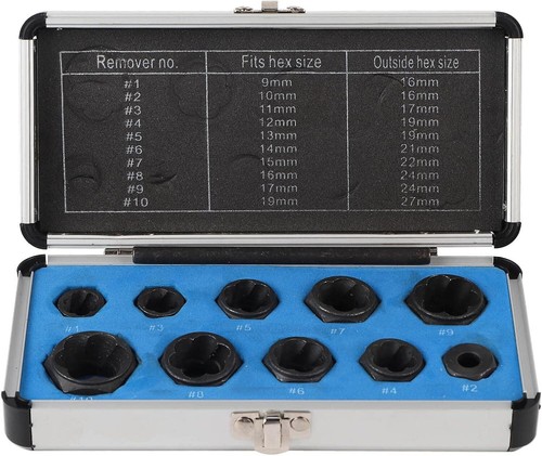 Impact Bolt Extractor Set Nut Remover Set Stripped Extraction Socket ...