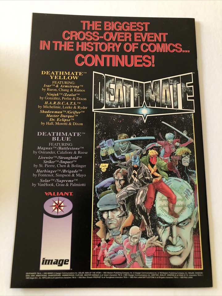 Image & Valiant Comics DEATHMATE PROLOGUE SEP/GOLD , NM, Bag & Board ...