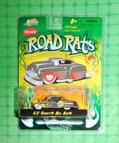 Jada - Road Rats - 53' Chevy Bel Air - Black w/Flames | eBay