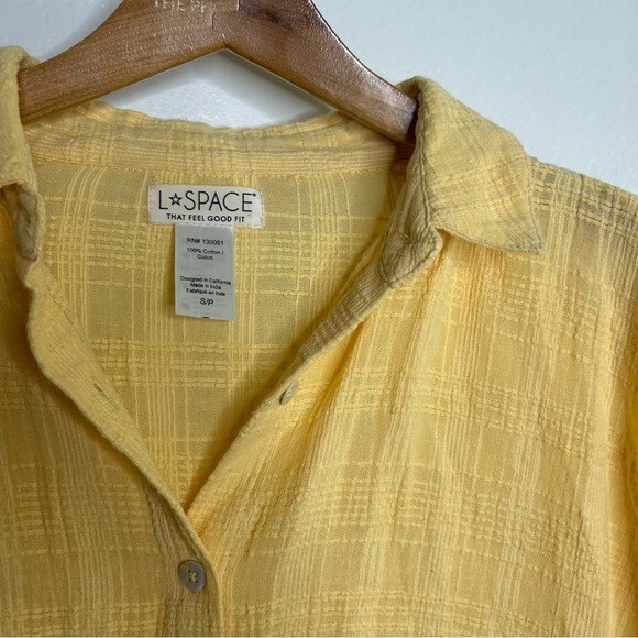L*Space 100% Cotton Oversized Button Down Gene Top S | eBay