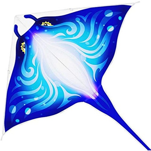 Blue Devil Fish Kite for Kids Adults Easy to Fly Single Line Kite ...