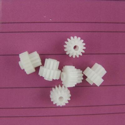 50Pcs 16102B Double deck Plastic Cogs Gear 2.05mm Hole dia 16 Teeth 10 ...