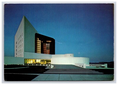 Postcard: MA Entrance JFK Library, Boston Massachusetts - Continental ...