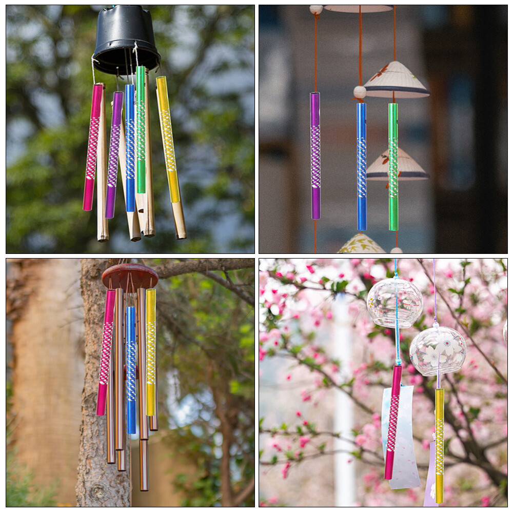 100 Pcs Wind Chime Tubes Toy for Kids DIY Chimes Pendants Pipe Set ...