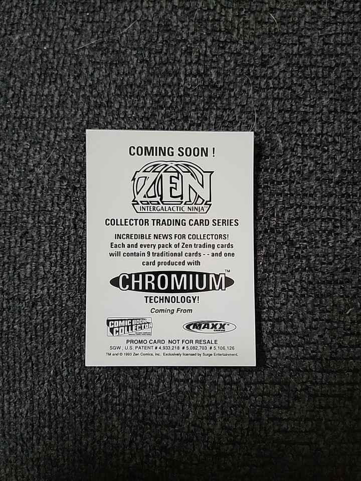 1993 Zen Intergalactic Ninja Chromium Promo Trading Card Maxx - OC1926 ...