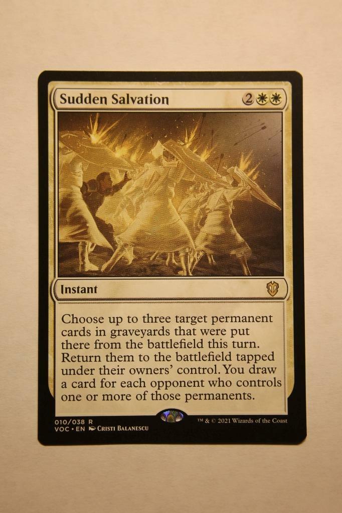 MTG Sudden Salvation x1- -Crimson Vow Commander-Pack Fresh | eBay