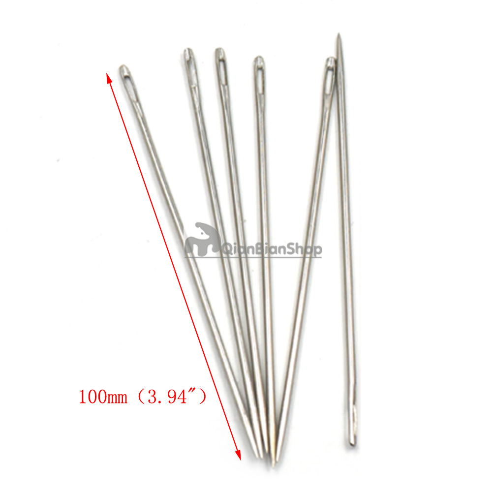 Large Eye Needles Hand Sewing Act Crafts Upholster Tapestry long Eye ...