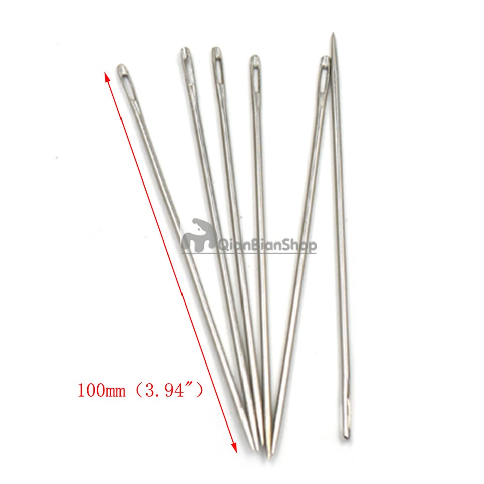 Large Eye Needles Hand Sewing Act Crafts Upholster Tapestry long Eye ...