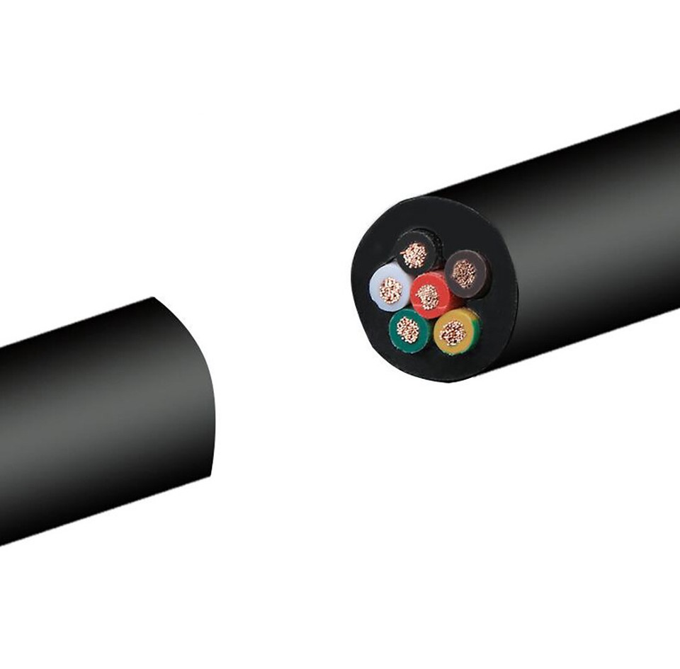 RVV Cable Copper Wire 5 Core RVV Cable 0.3mm²~6.0mm² Multi-Core Sheath ...