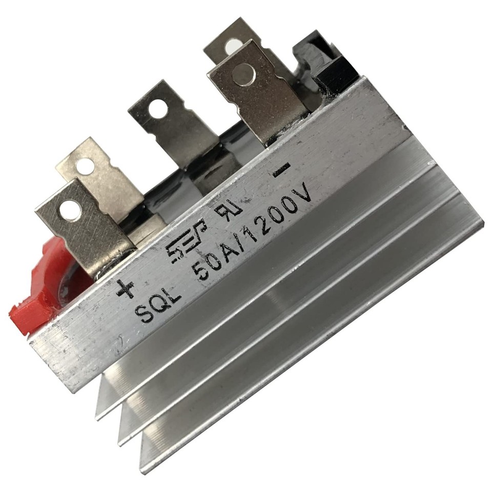 FainWan 2PCS SQL50A Bridge Rectifier 3-Phase Diode 50A Amp 1200V to DC ...