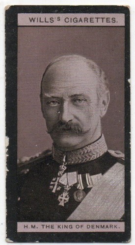 WILLS CIGARETTE CARD PORTRAITS OF EUROPEAN ROYALTY 1908 No.41 KING OF ...