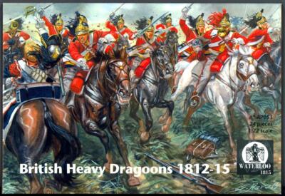 Waterloo 1815 Miniatures 1/72 BRITISH HEAVY DRAGOONS 1812-1815 Figure ...