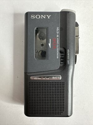 Sony VOR M-679V Microcassette-Corder Clear Voice Plus Handheld Recorder ...