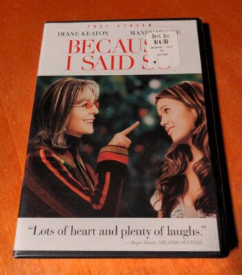 Because I Said So DVD Diane Keaton Mandy Moore Lauren Graham Michael ...