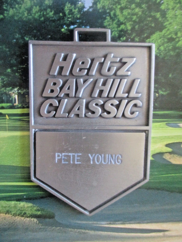 vtg PGA TOUR Bag Tag - HERTZ BAY HILL CLASSIC - Golf Club - 1985 ...