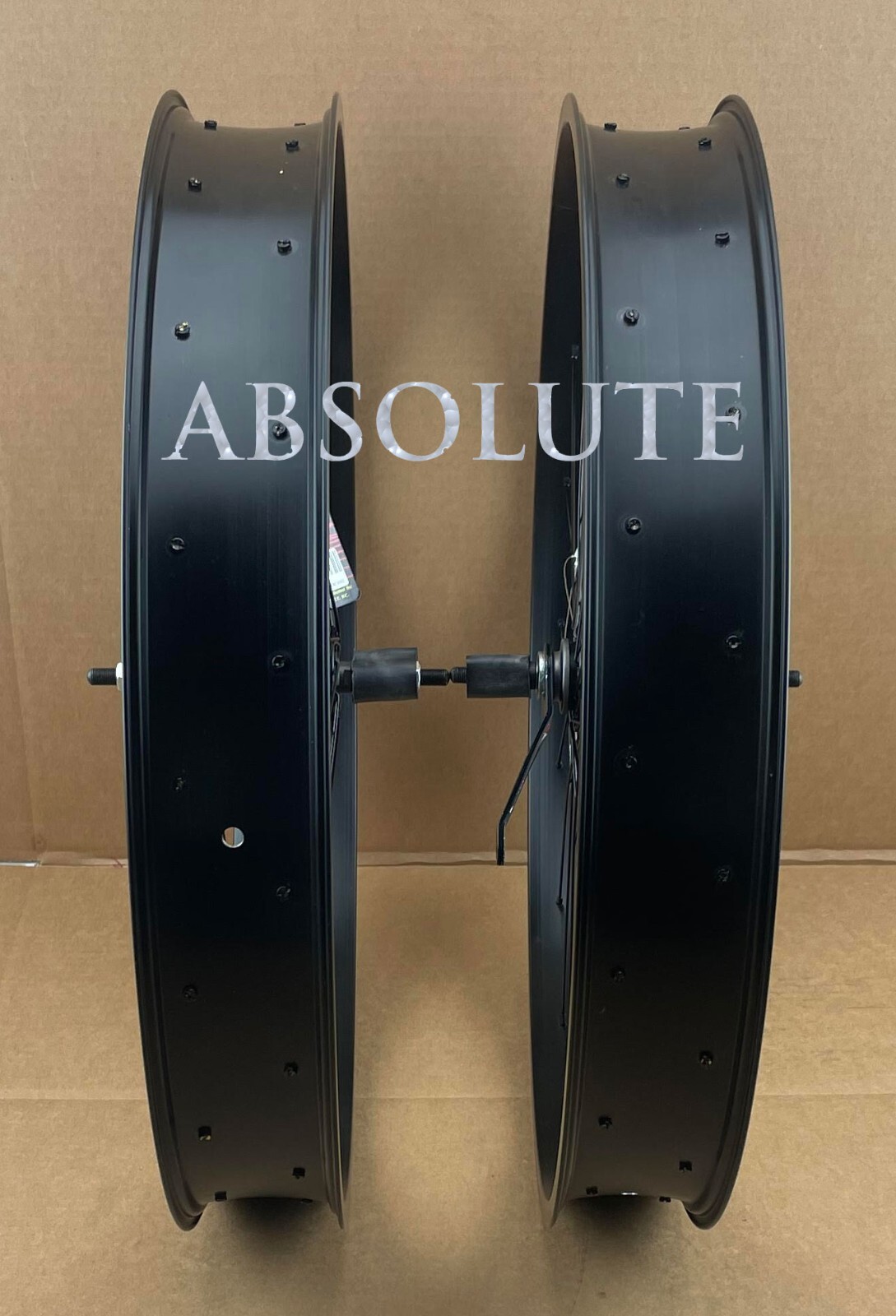 NEW! 14G BLACK 26 X 4.00 FAT ALLOY FRONT OR COASTER WHEEL IN 36 SPOKE 3 ...