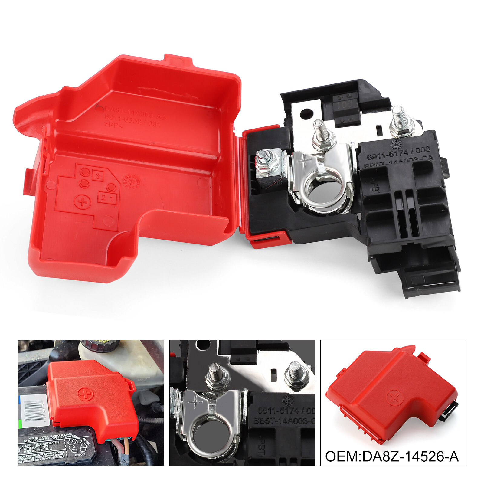 FOR Ford 2011-2019 Battery Cable Terminal End Circuit Breaker OEM DA8Z ...