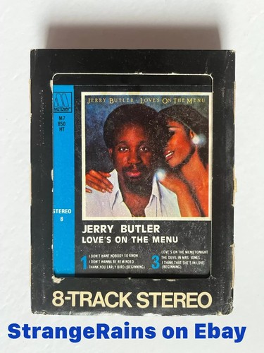 JERRY BUTLER - Love's On The Menu - 8 Track Tape - Motown - Refurbished ...