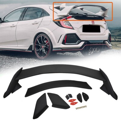 For 2016-2021 Honda Civic Hatchback Type R Matte Black Rear Trunk Wing ...
