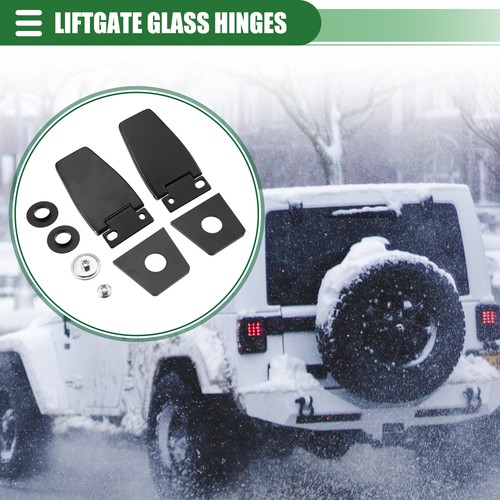 Liftgate Glass Hinge Rear Window Hinge Set for Jeep Wrangler 1987-2006 ...