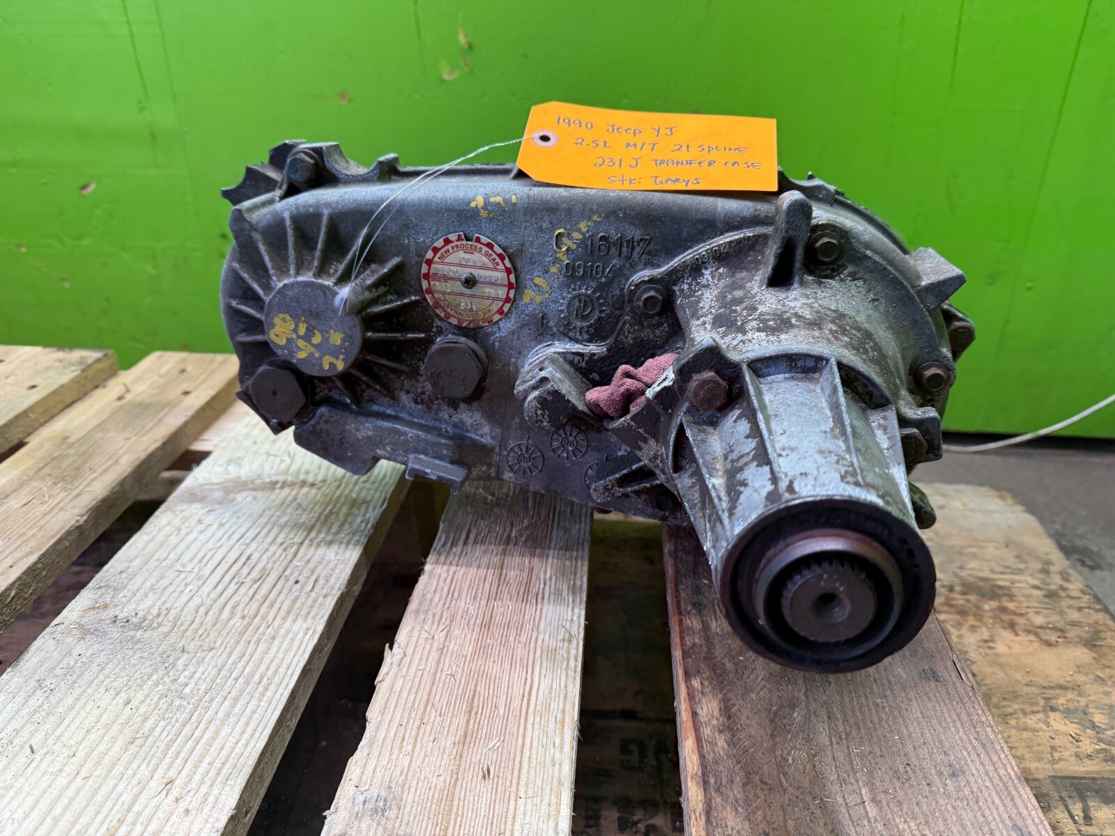 89-95 JEEP WRANGLER YJ 2.5 MANUAL NP231J 231J TRANSFER CASE ...