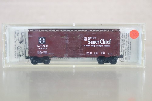 Micro Trains Mtl 20020 N Gauge Santa Fe At&sf 40' Steel Box Car 144537 ...