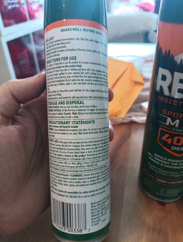 3 X Repel Insect Liquid Repellent Sportsmen Max Effective Formula 40% ...