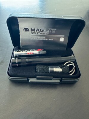 Maglite Solitaire Incandescent 1-Cell AAA Flashlight Black | eBay