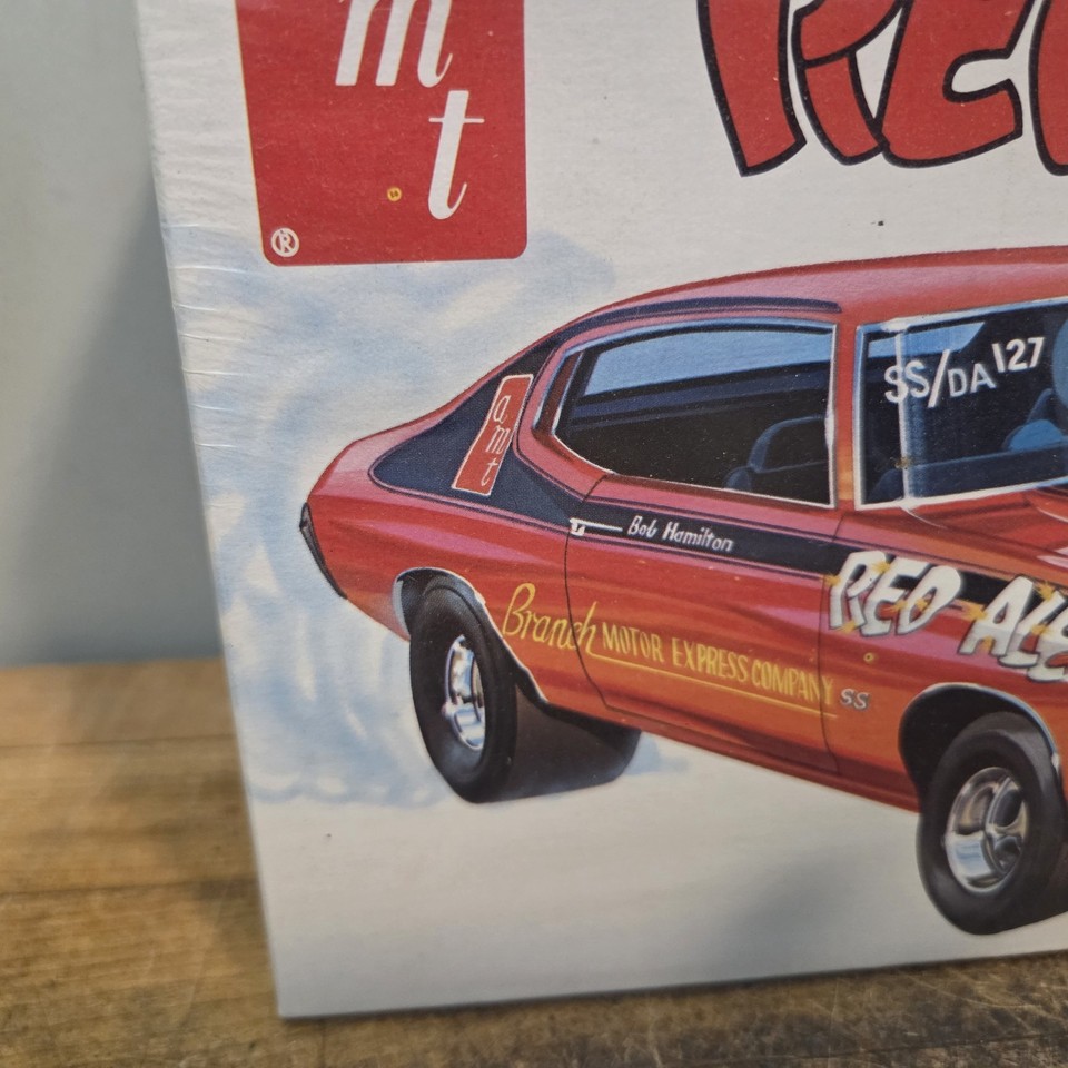 RARE 1970`S AMT BOB HAMILTON`S "RED ALERT" DRAG CHEVELLE SS 1/25 MODEL ...