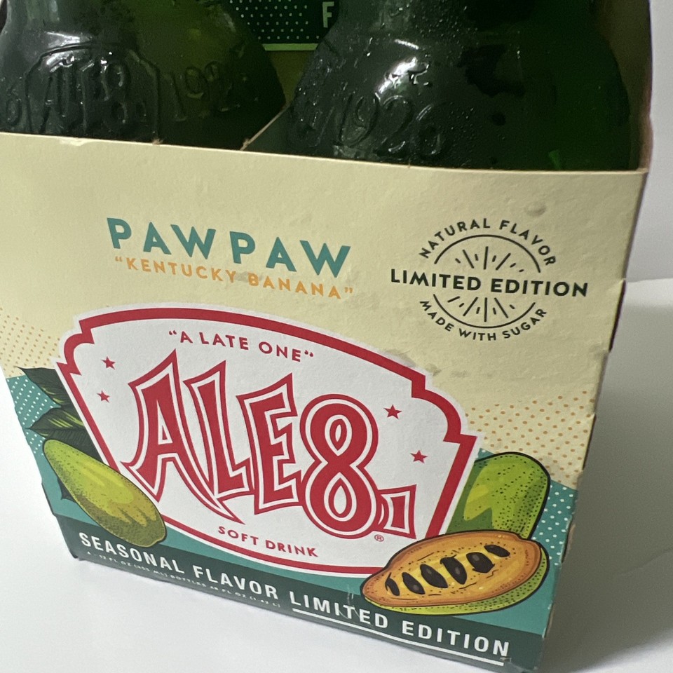 Ale-8 one Limited Edition Pawpaw Soda 4 Pack Unopened, paw paw - rare ...
