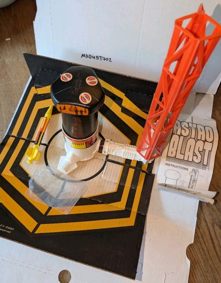 Mint Vintage 1978 Mattel Astro Blast Rocket Launch Blaster Set Complete ...