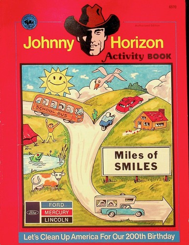 1976 FORD JOHNNY HORIZON ACTIVITY BOOK DEP'T INTERIOR BICENTENNIAL BOOK ...